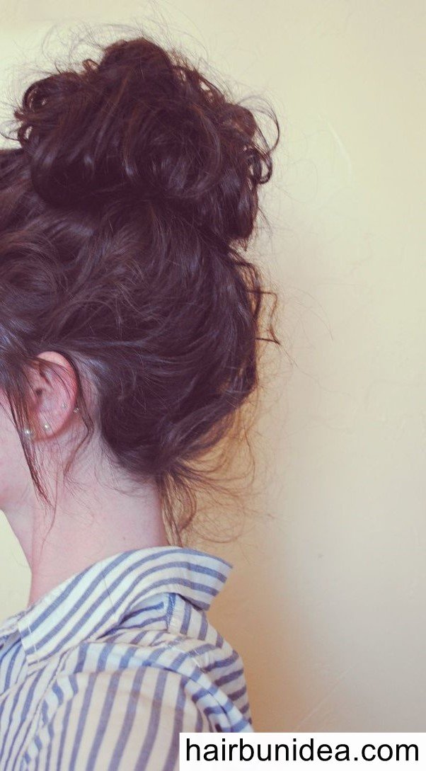 Trending Natural Curly Hair Buns in 2022 - Hair Bun Idea